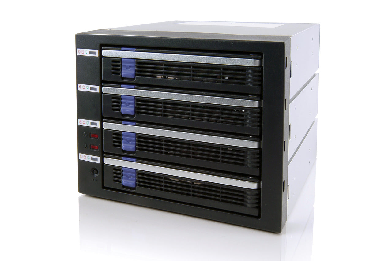 Icy Dock Icy Dock MB454 SATA II Aluminum Hard Drive Cage for 4 HD ...